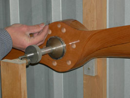 Balance a Wooden Aircraft Propeller